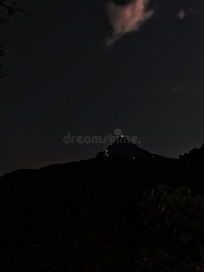 Adams peak stock photo. Image of nightsight, clouds - 144481266