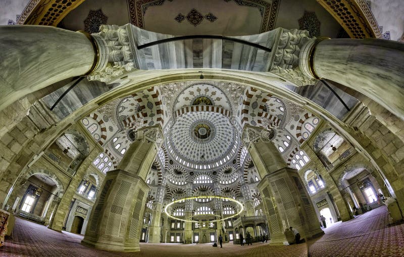 Interior Ceiling of Adana Central Mosque the Other Name Sabanci Central ...