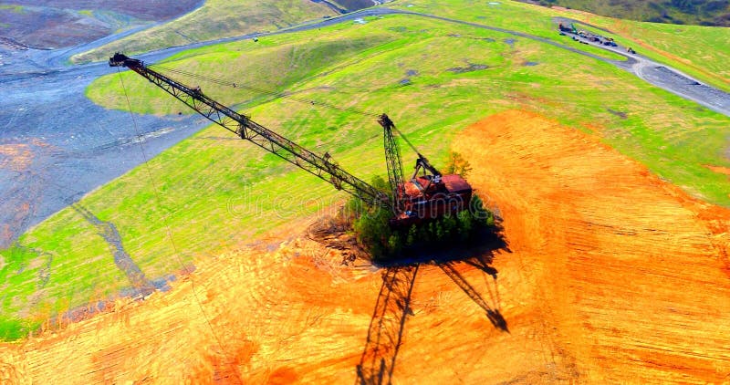 Adandonned Crane in a Stone-pit Stock Image - Image of ancient, lifting ...