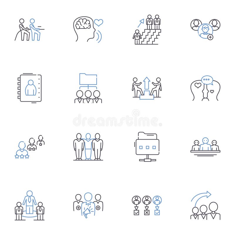 Adaptability Flexibility Line Icons Collection. Versatility ...