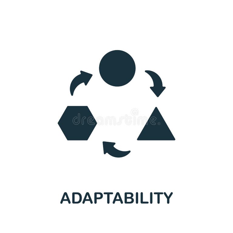 Adaptability Icon. Monochrome Simple Element from Soft Skill Collection ...