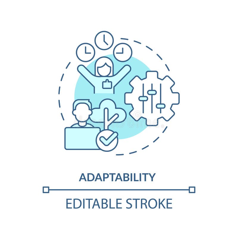 Adaptability concept icon stock vector. Illustration of thin - 282942911