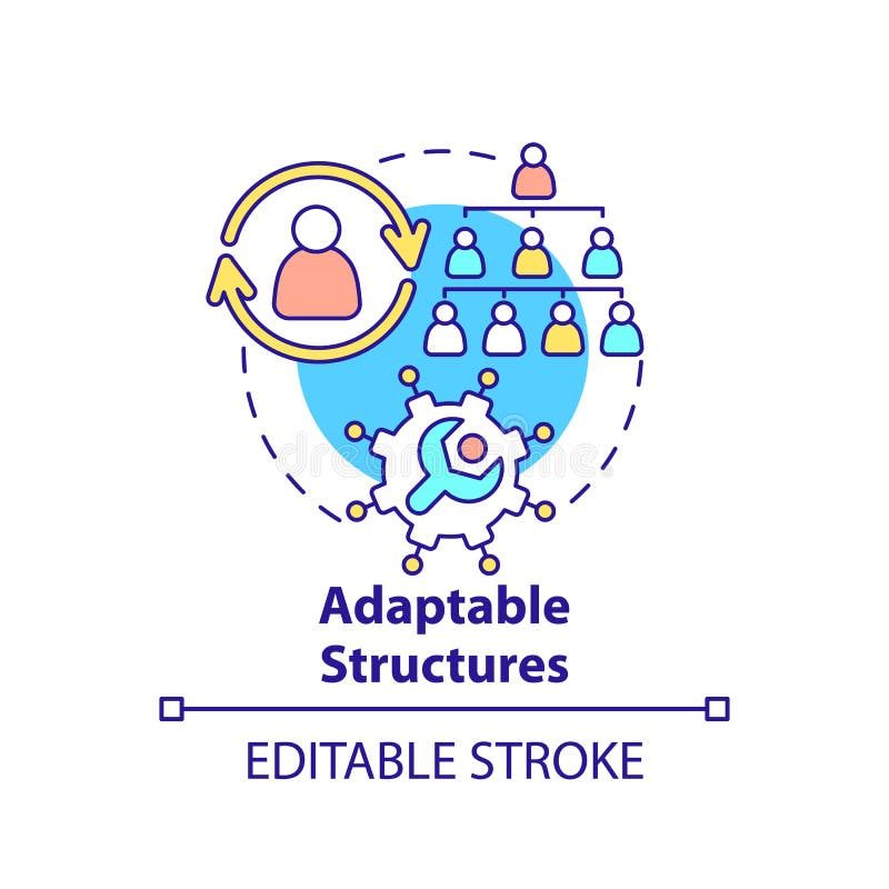 Adaptable Structures Concept Icon Stock Vector - Illustration of ...