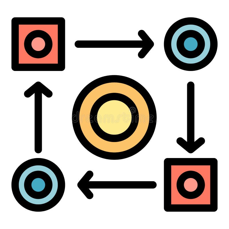 Adaptation Change Icon Color Outline Vector Stock Vector - Illustration ...