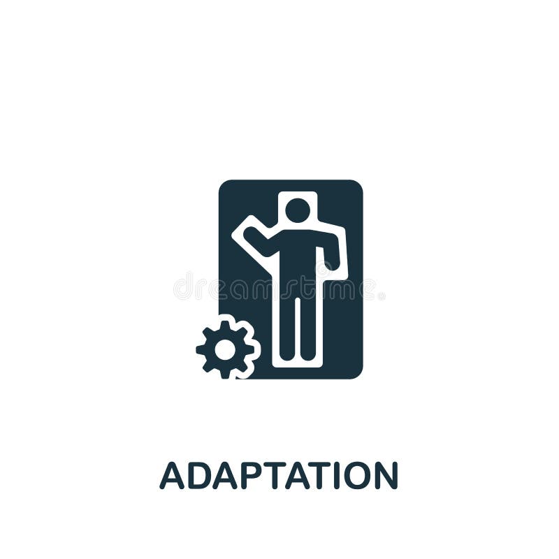 Adaptation Icon. Monochrome Simple Psychology Icon for Templates, Web ... Adaptation Icon. Monochrome Simple Psychology Icon for Templates, Web ...
