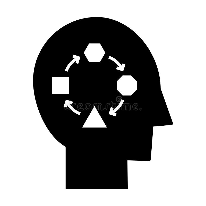 Self - Awareness Icon, Vector Illustration Stock Vector - Illustration ...