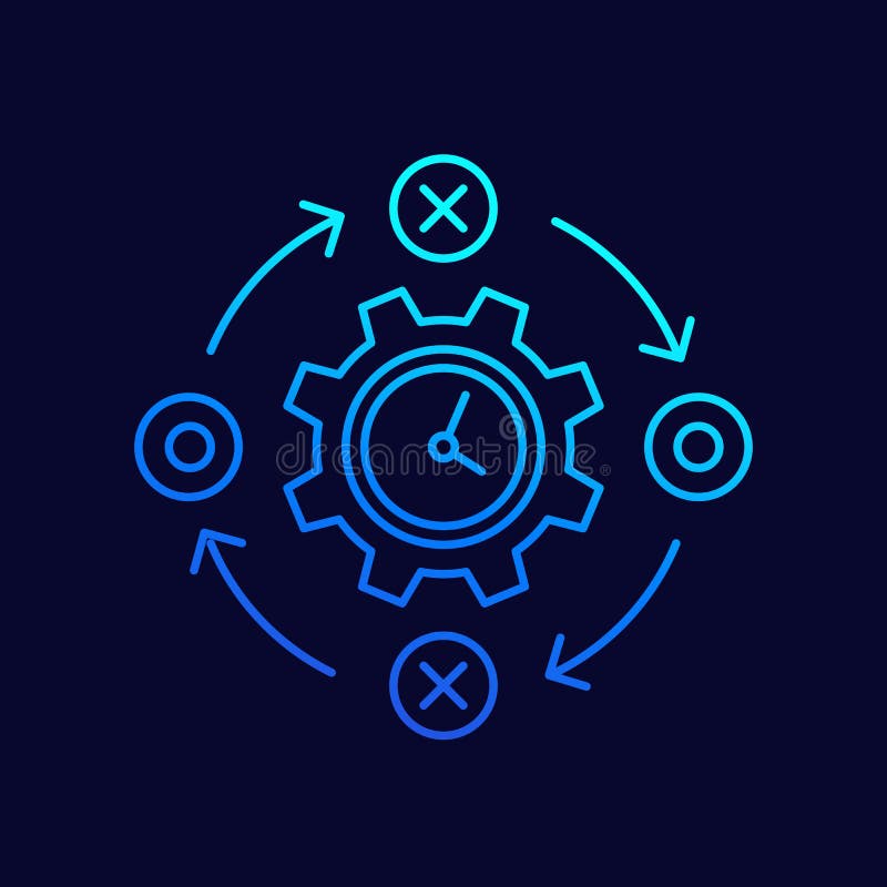 Adaptation Line Icon for Web Stock Vector - Illustration of adapt, work ...