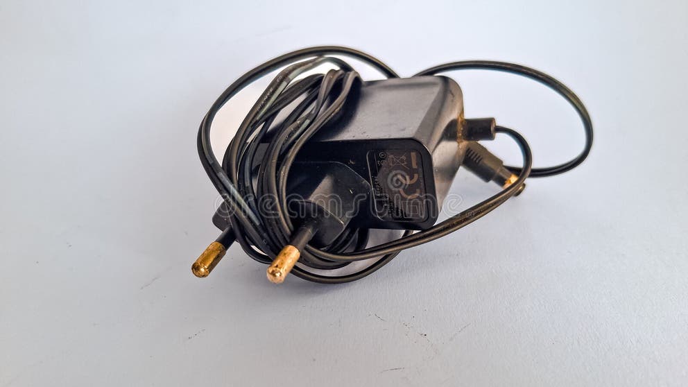 Adapter with Compact Design and Sharp Details, White Background. Stock ...