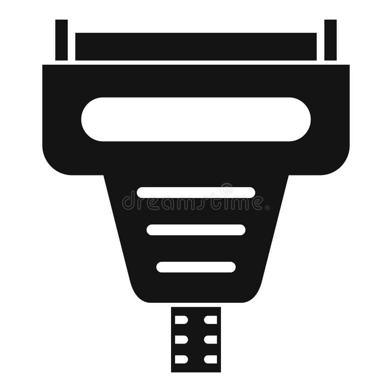 Adapter Connector Icon, Simple Style Stock Vector - Illustration of ...