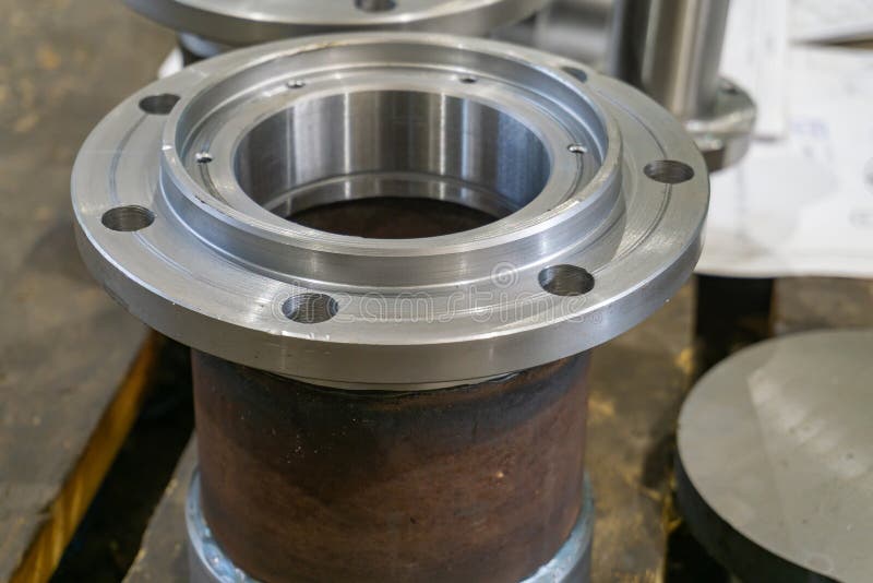 Adapter Flange from Welded Joint after Fabrication Stock Photo - Image ...