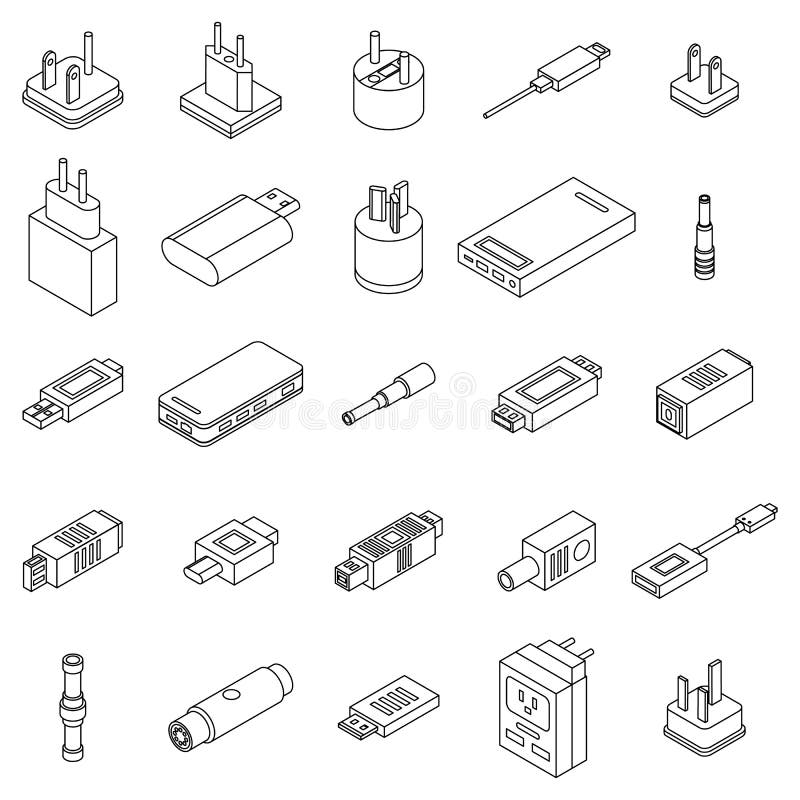 Ethernet Plug Isometric Stock Illustrations – 81 Ethernet Plug ...
