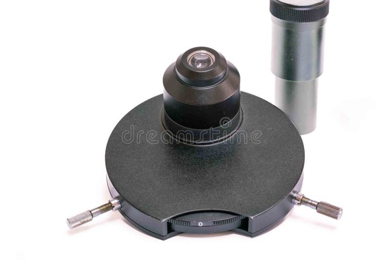 Adapter for Polarizing Light of Optical Microscope Stock Image - Image ...