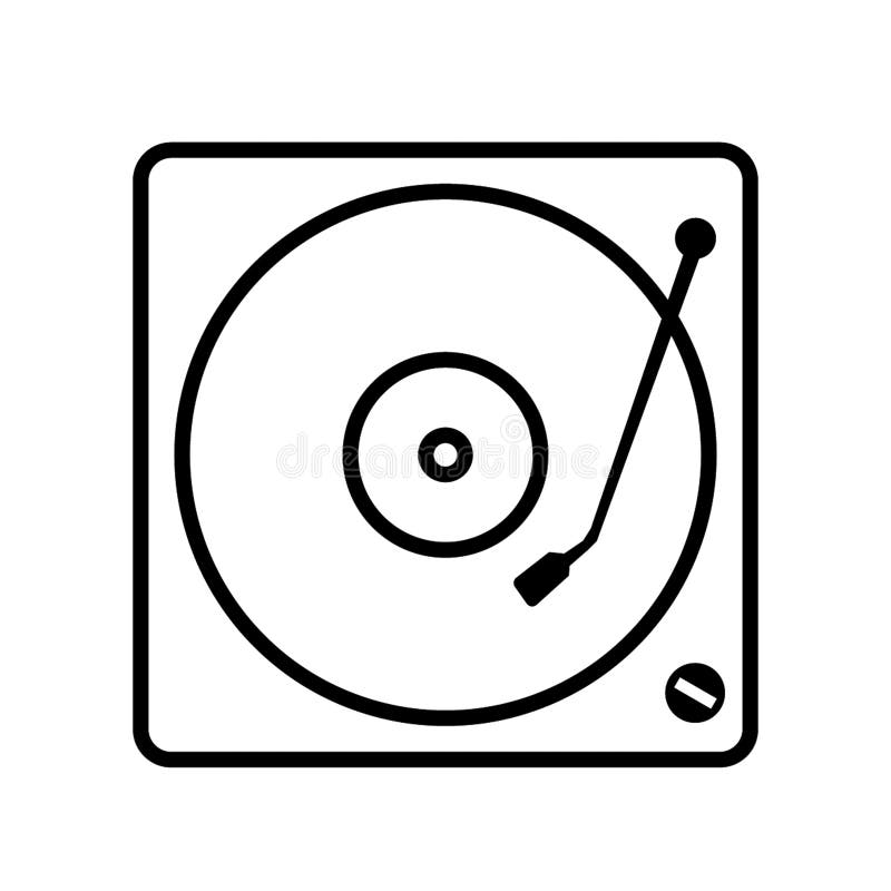 Adapter, Turntable, Vinyl Record - Vector Icon Stock Vector ...