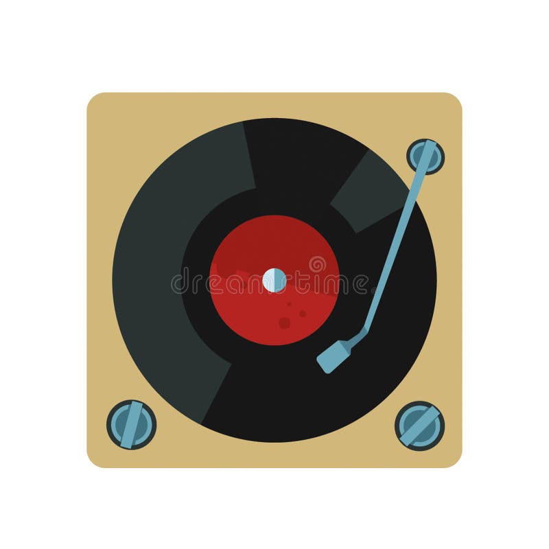 Adapter, Turntable, Vinyl Record - Vector Icon Stock Vector ...