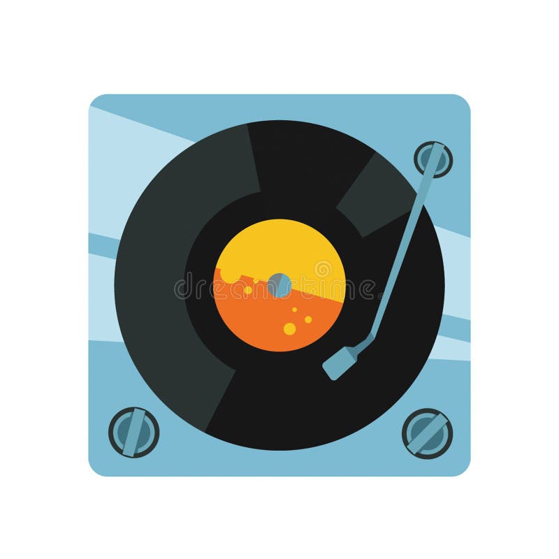 Adapter, Turntable, Vinyl Record - Vector Icon Stock Vector ...
