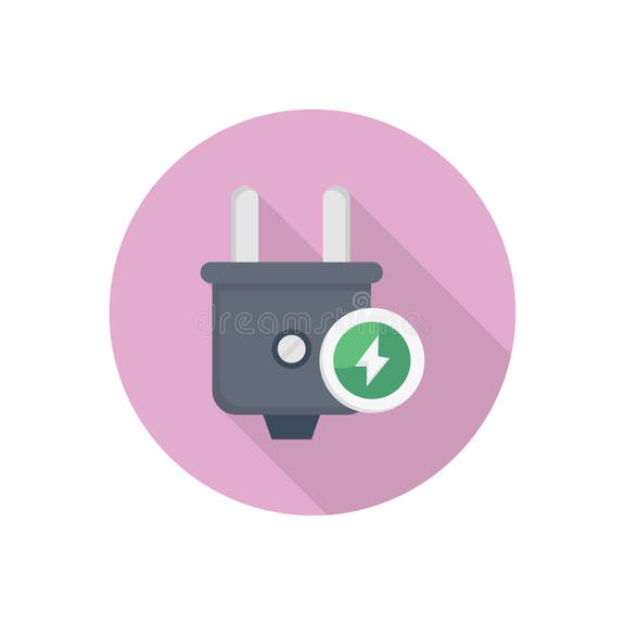 Adapter Vector Flat Colour Icon Stock Vector - Illustration of simple ...