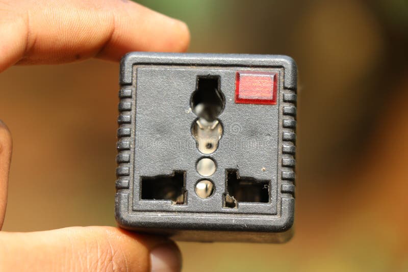 Adapter Which is Universal Type Used To Connect Other Type Plugs Stock ...