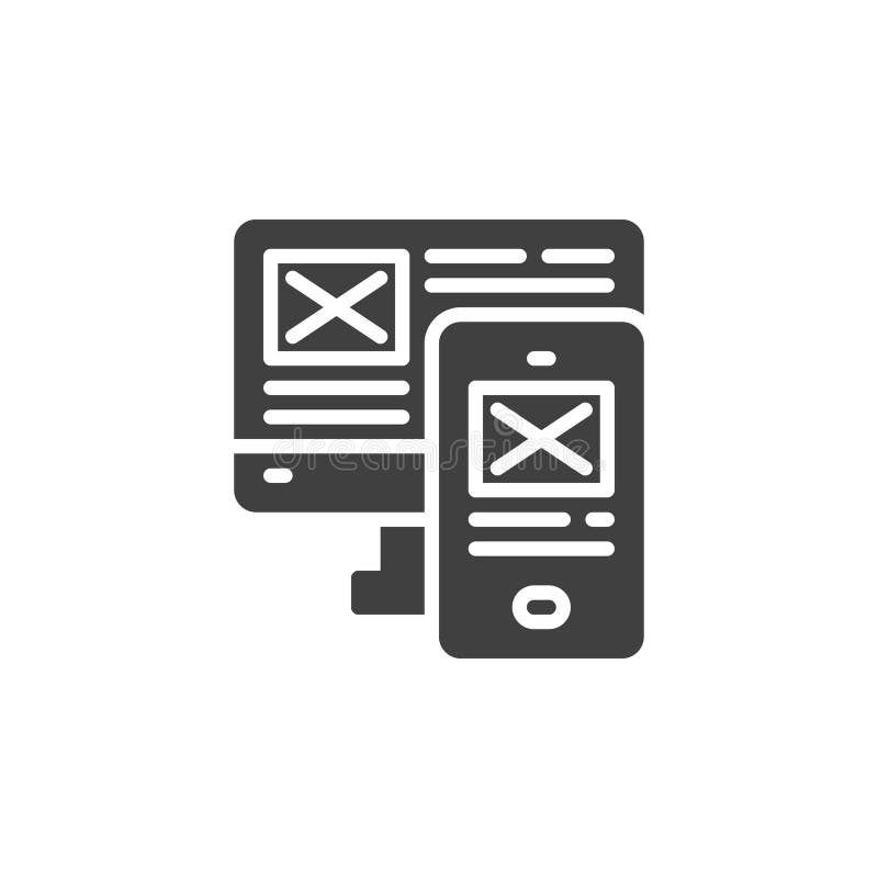 Adapting UI for Different Devices Vector Icon Stock Vector ... Adapting UI for Different Devices Vector Icon Stock Vector ...