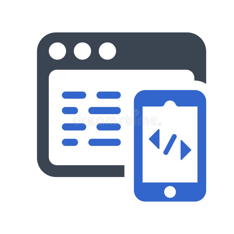 Adaptive Codding Icon stock vector. Illustration of software - 326601657