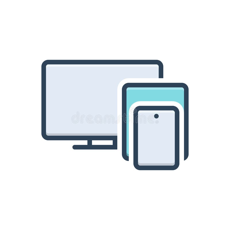 Adaptive Flexible Display Icon, Isometric Style Stock Vector ...