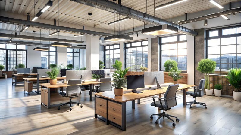 The Adaptive Landscape an Open Plan Office with Flexible Spaces and AI ...