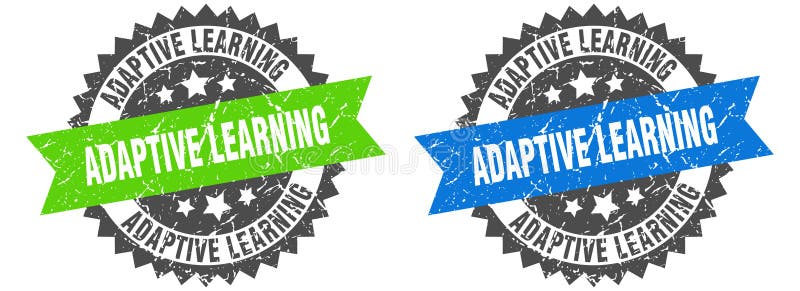 Adaptive Learning Band Sign. Adaptive Learning Grunge Stamp Set Stock ...