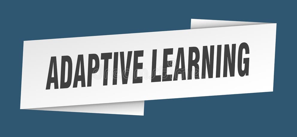 Adaptive Learning Banner Template. Adaptive Learning Ribbon Label Stock ...