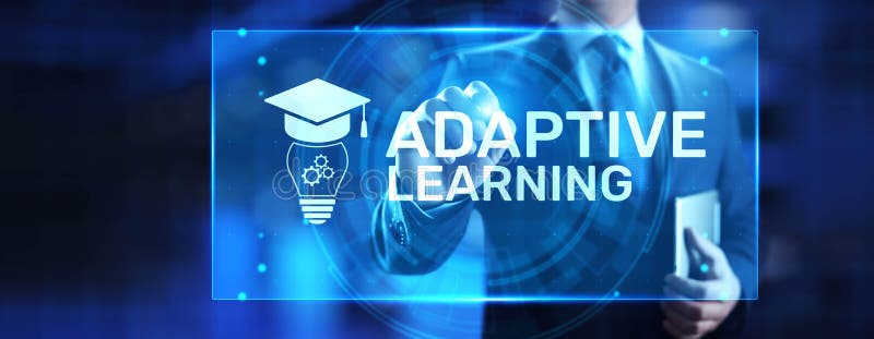 Adaptive Learning and Education Technology Solutions E-Learning Stock Image - Image of platforms ...