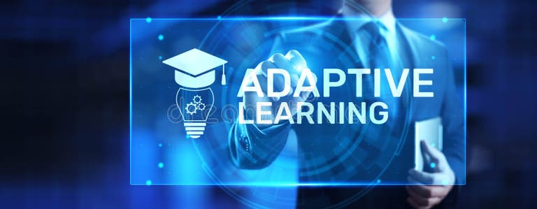 Adaptive Learning and Education Technology Solutions E-Learning Stock Image - Image of platforms ...