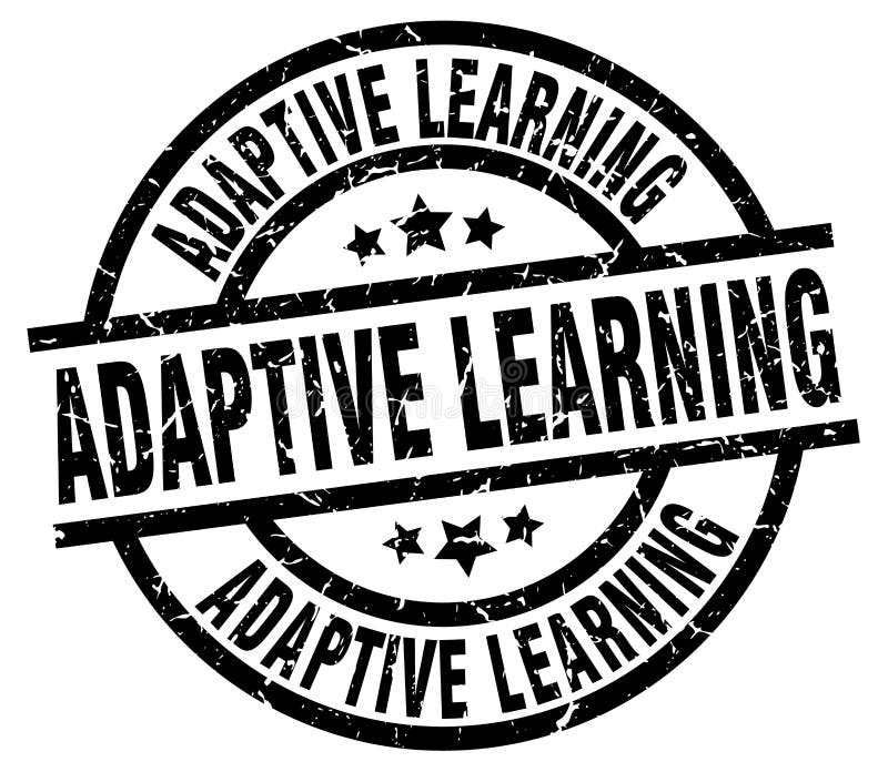 Adaptive learning stamp stock vector. Illustration of vector - 122295644
