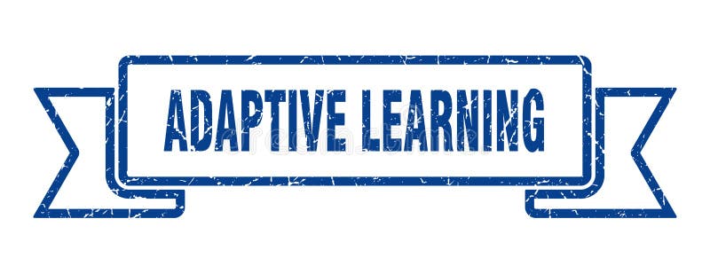 Adaptive Learning Ribbon. Adaptive Learning Grunge Band Sign Stock ...
