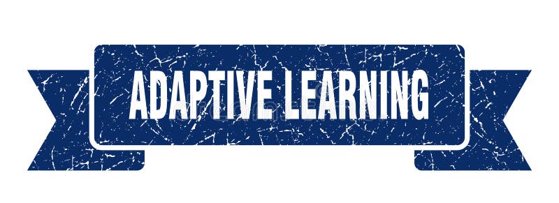 Adaptive Learning Ribbon. Adaptive Learning Grunge Band Sign Stock ...