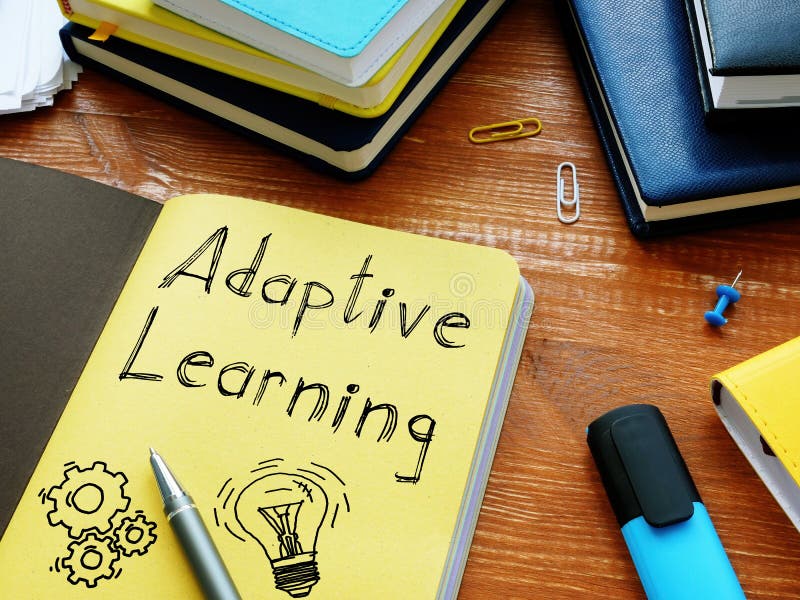 Adaptive Learning is Shown Using the Text Stock Image - Image of ...