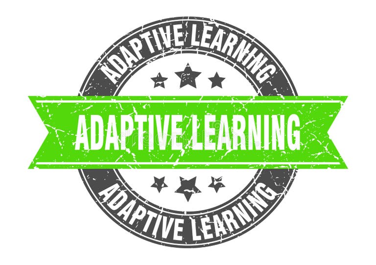 Adaptive learning stamp stock vector. Illustration of label - 196541703