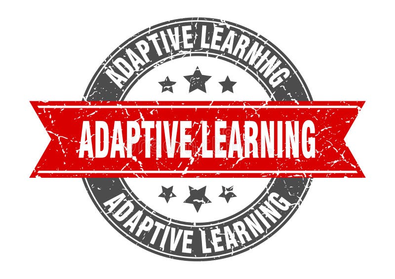 Adaptive learning stamp stock vector. Illustration of template - 196578709