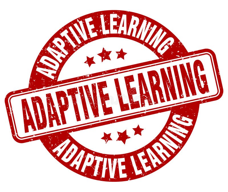 Adaptive Learning Stamp. Adaptive Learning Label. Round Grunge Sign ...