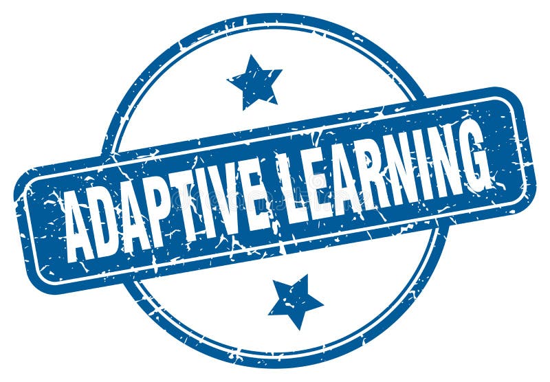 Adaptive learning stamp stock vector. Illustration of rubber - 124936984