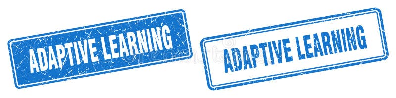 Adaptive Learning Stamp Set. Adaptive Learning Square Grunge Sign Stock ...