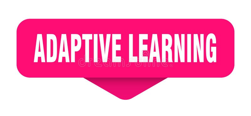 Adaptive Learning Sticker. Adaptive Learning Sign on Transparent ...