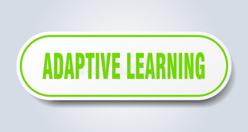 Adaptive learning sticker. stock vector. Illustration of banner - 197147740
