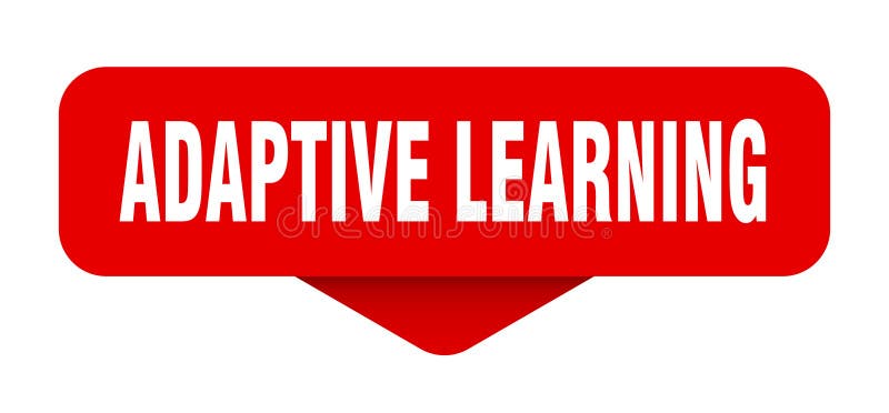 Adaptive Learning Sticker. Adaptive Learning Sign on Transparent ...