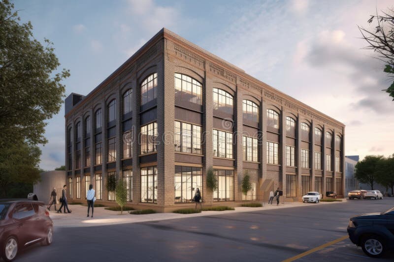 Adaptive Reuse Project, with Industrial Building Being Transformed into ...