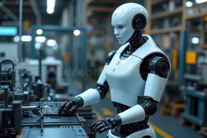 Adaptive Robotic Actions stock illustration. Illustration of systems ...