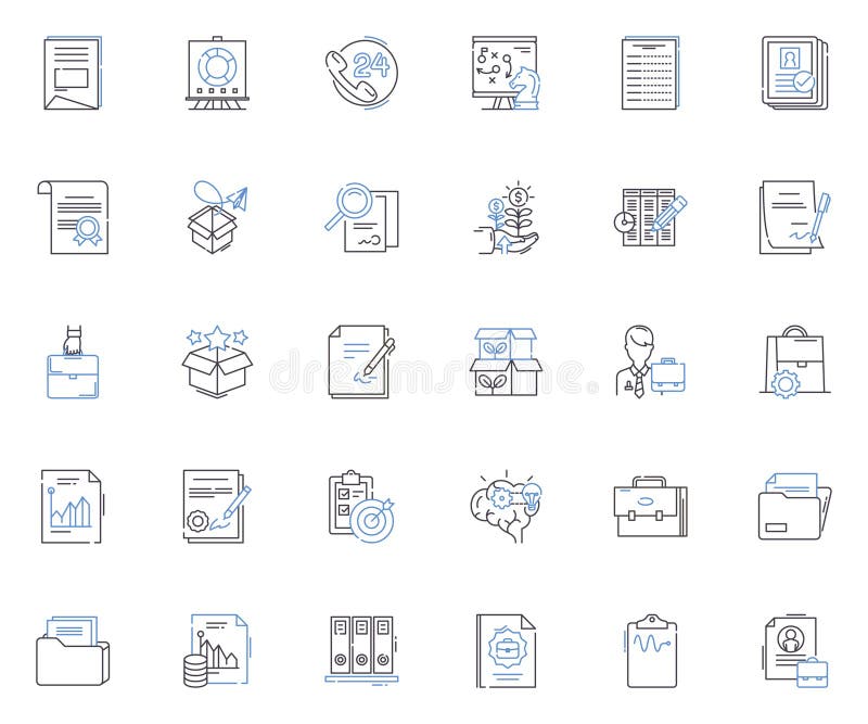 Adaptive Strategy Line Icons Collection. Agility, Flexibility ...
