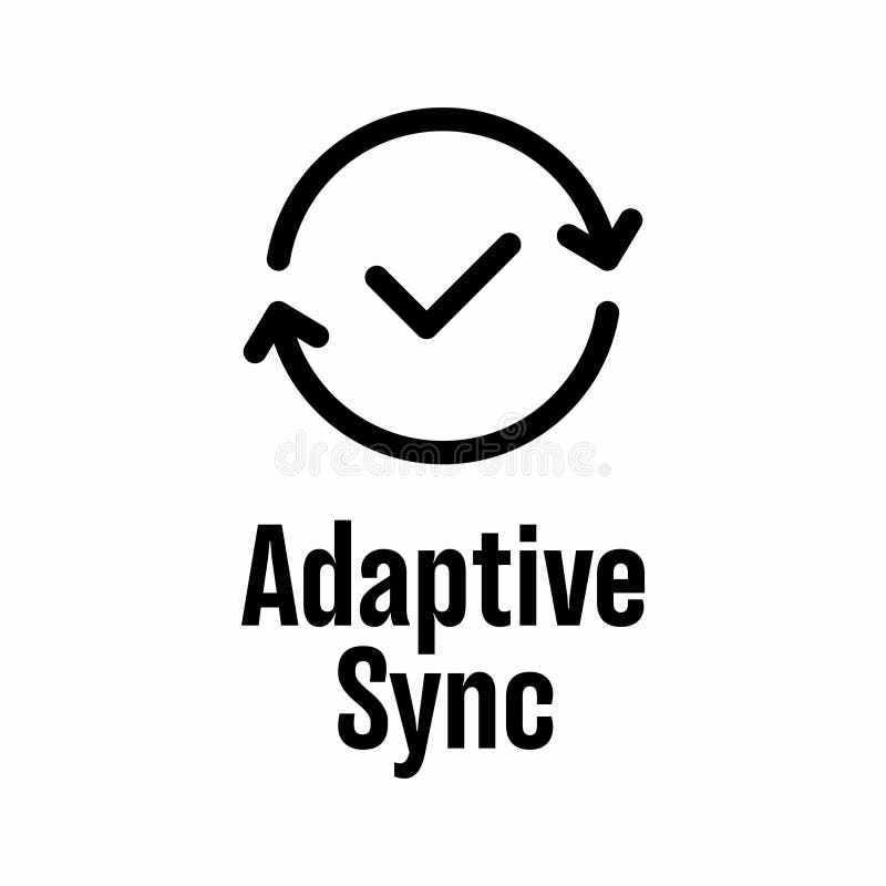 Adaptive Sync Information Vector Symbol Stock Vector - Illustration of ...