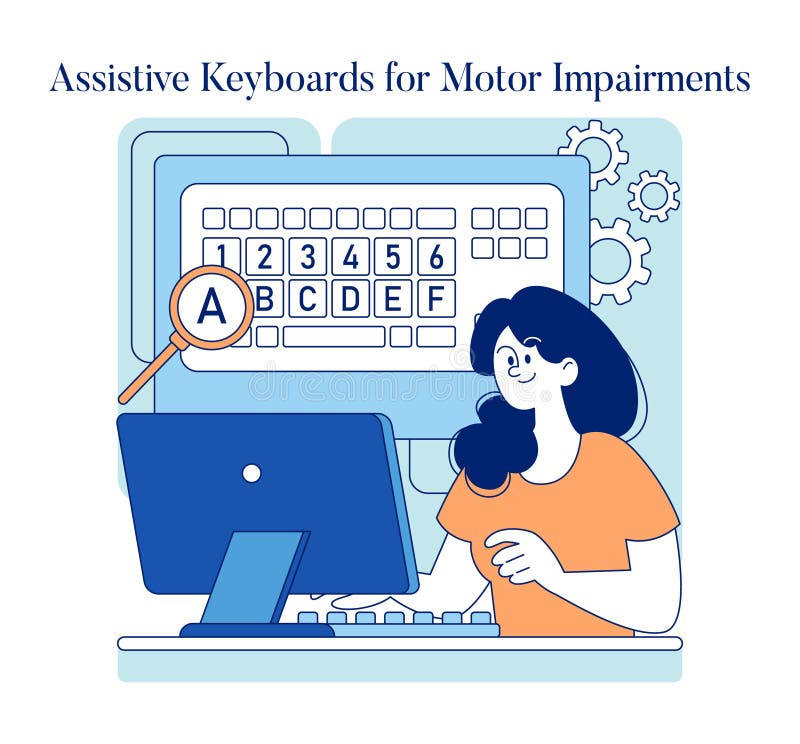 Adaptive Technology. Flat Vector Illustration Stock Vector ...