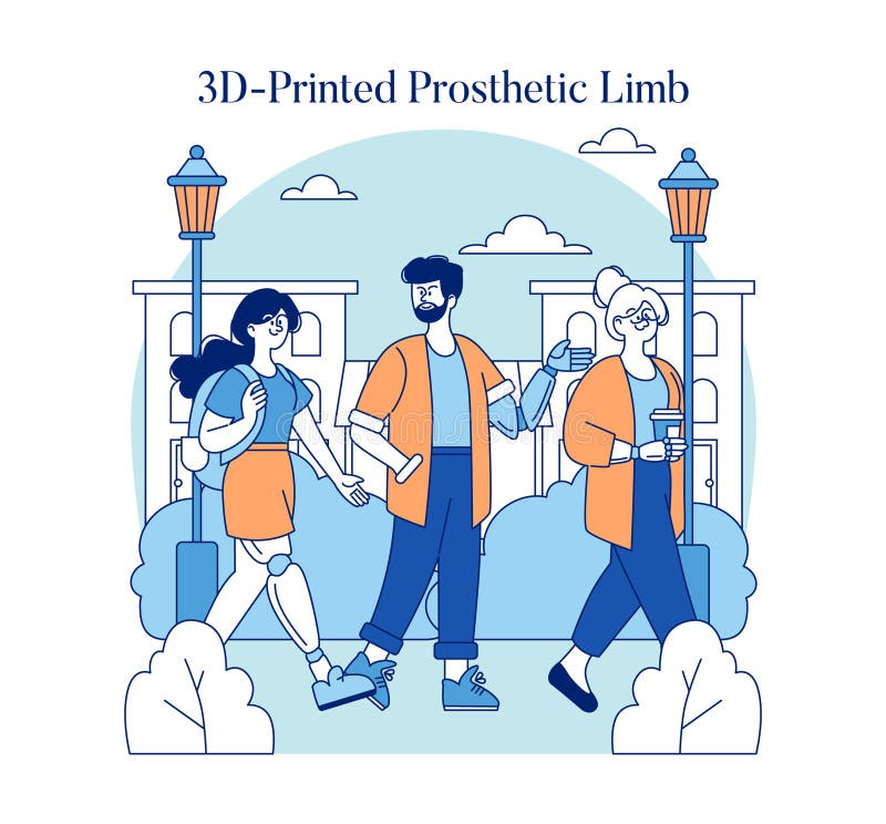 Adaptive Technology. Flat Vector Illustration Stock Illustration ...