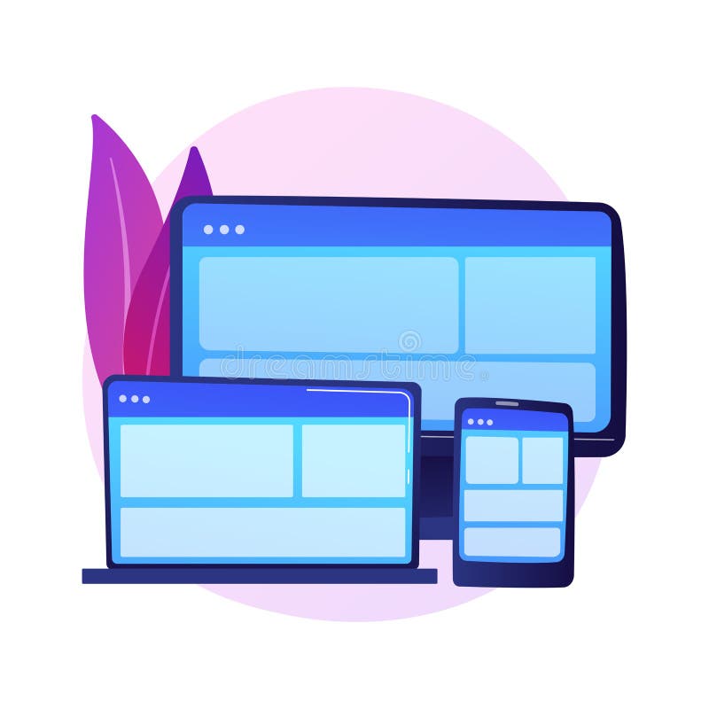 Adaptive Web Design Vector Concept Metaphor. Stock Vector ...