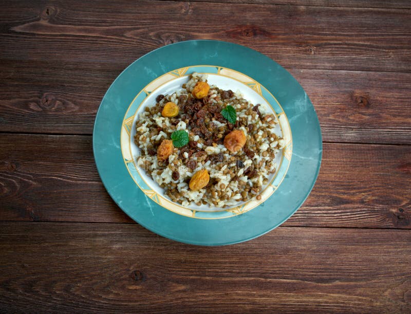 Adas Polow stock photo. Image of meal, pilau, meat, eating - 49265062