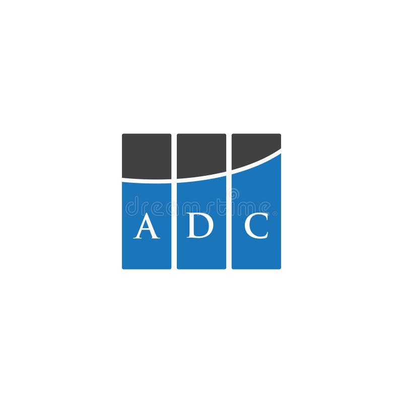 ADC Letter Logo Design on Black Background. ADC Creative Initials ...